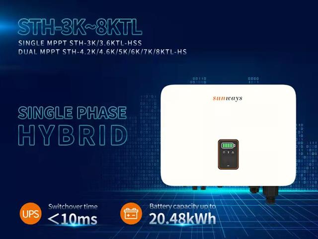 Sunways Launches Single-phase Hybrid Inverters With Capacity From 3kW ...