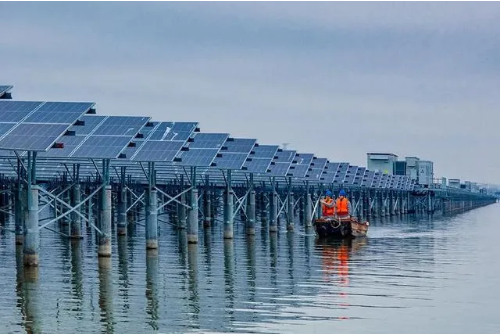 Largest tidal flat fishery-solar hybrid project in Asia connected to ...