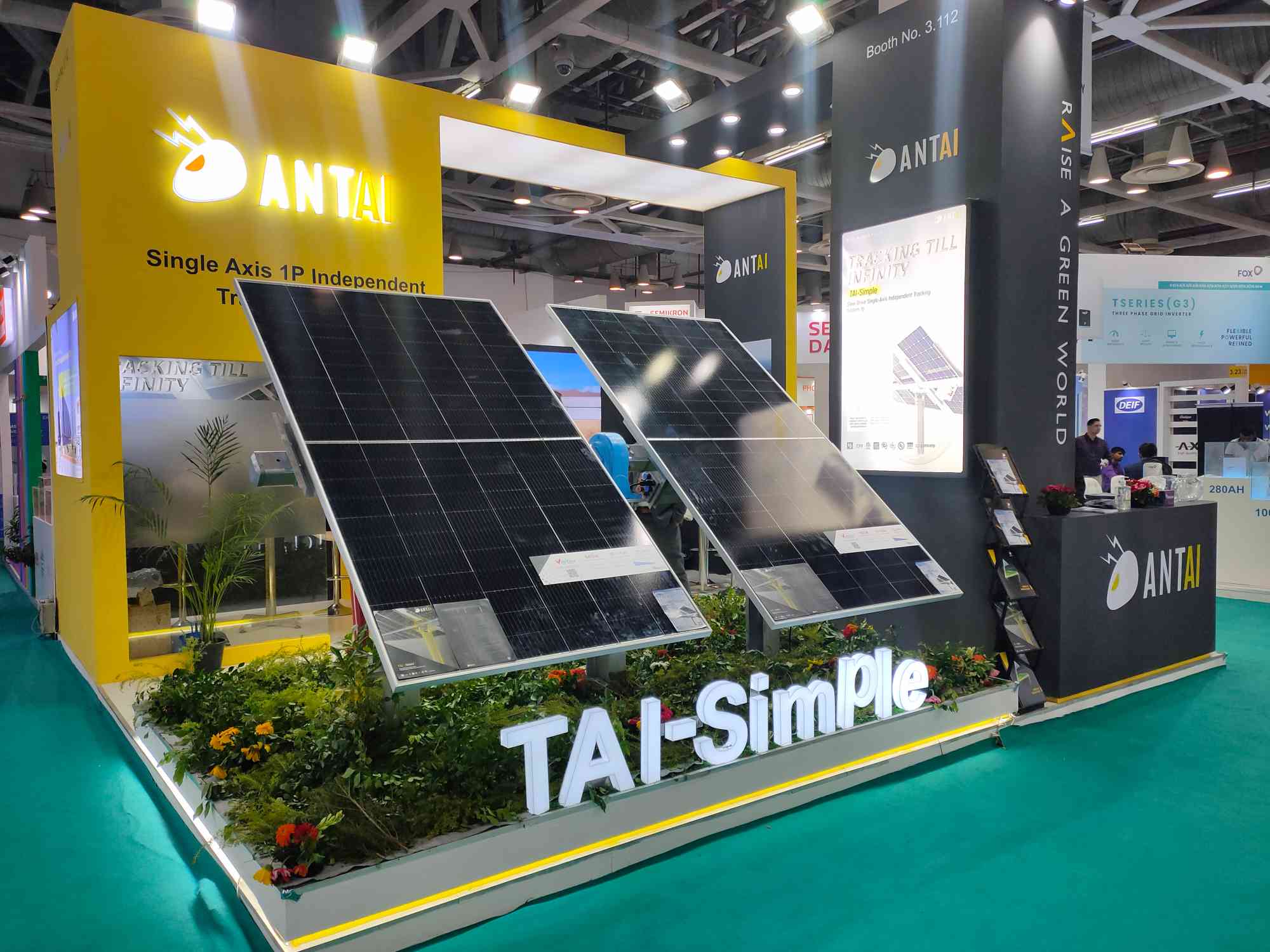 Antaisolar debuts at REI 2022 with 1P tracker TAI-Simple | Solarbe Global