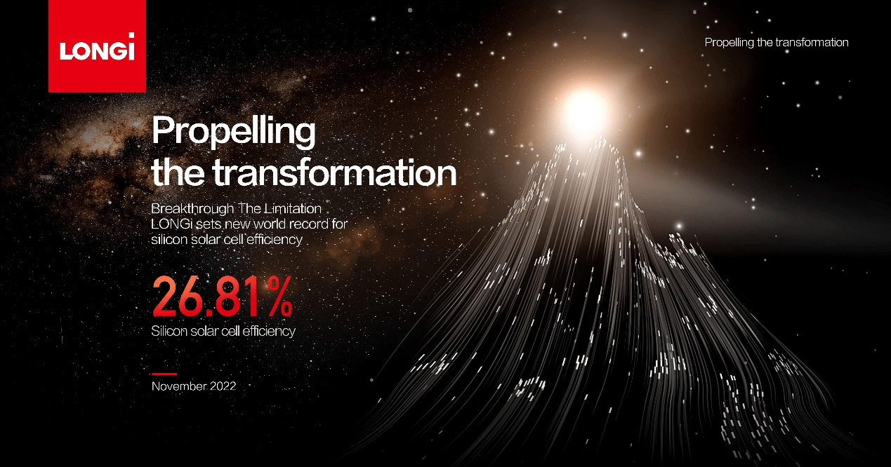 Chinese solar giant LONGi breaks world record for silicon solar cell ...