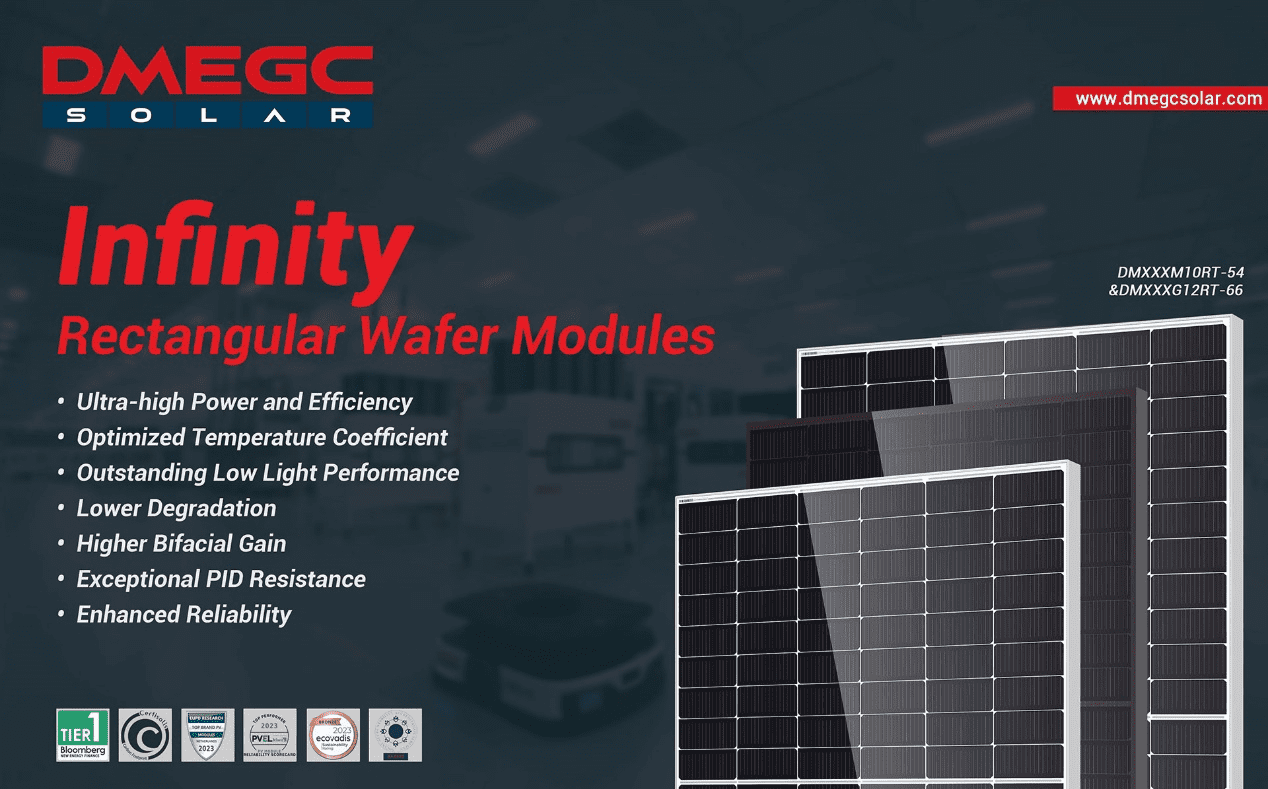 In the Name of Infinity, DMEGC Solar Launches New Rectangular Wafer Modules
