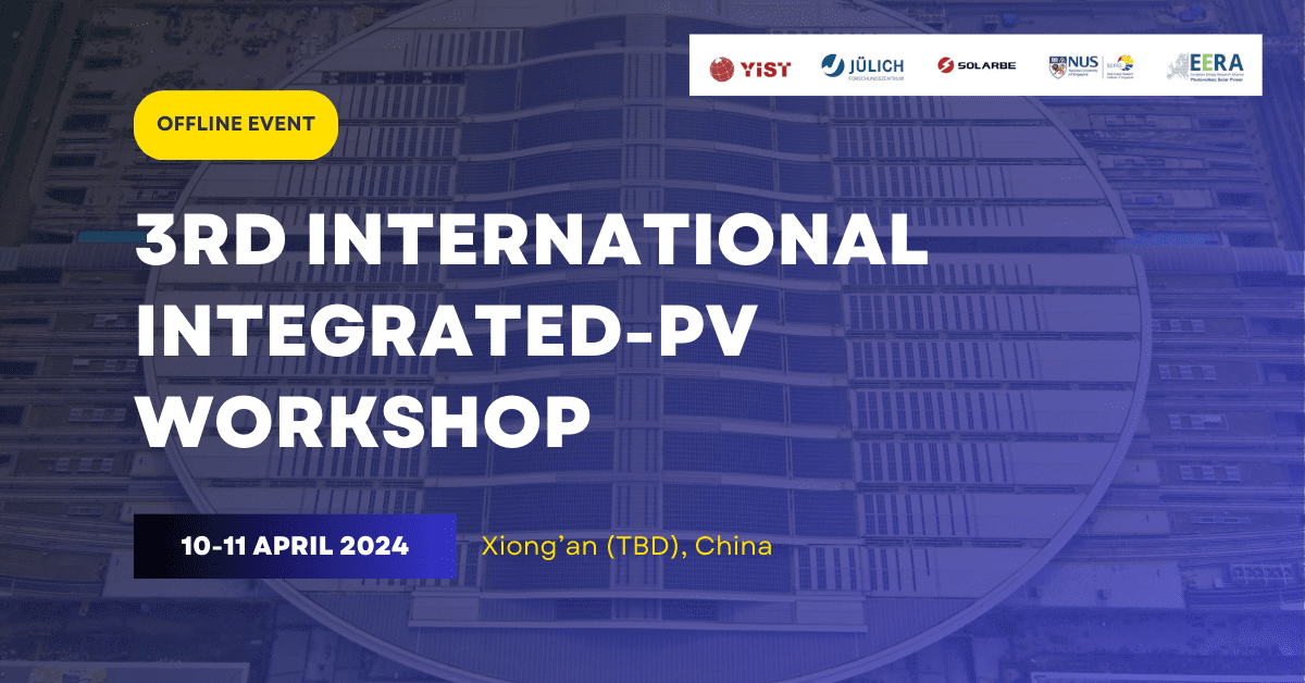 4th International Integrated PV Workshop