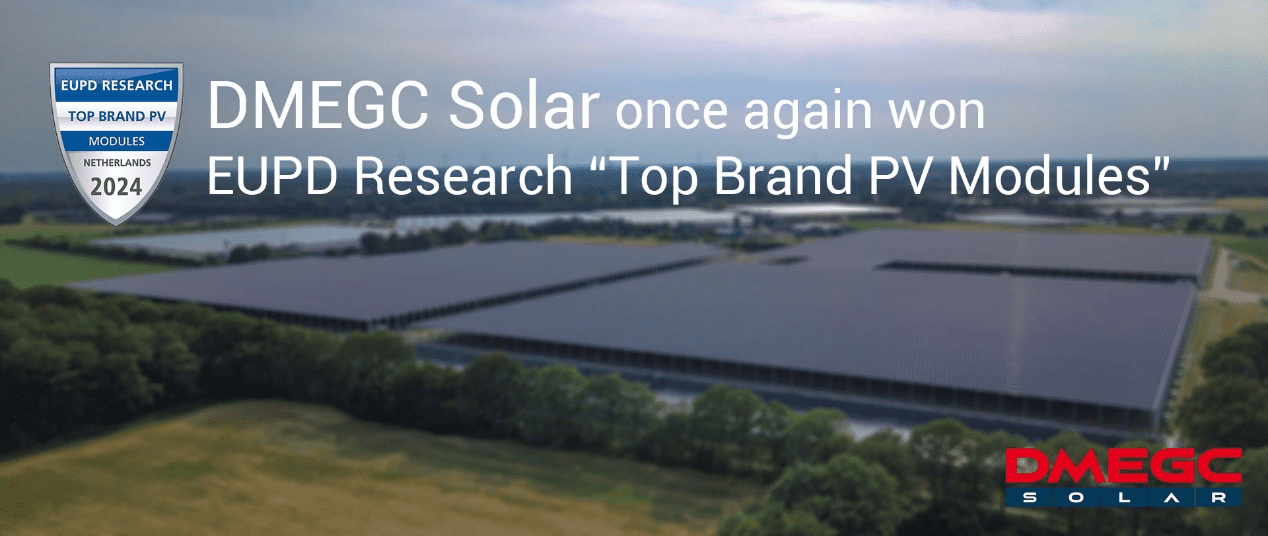 DMEGC Solar awarded Top PV Brand in the Netherlands by EUPD Research