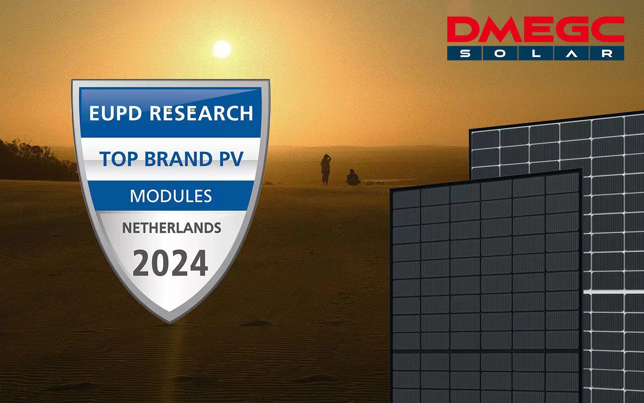 DMEGC Solar awarded Top PV Brand in the Netherlands by EUPD Research