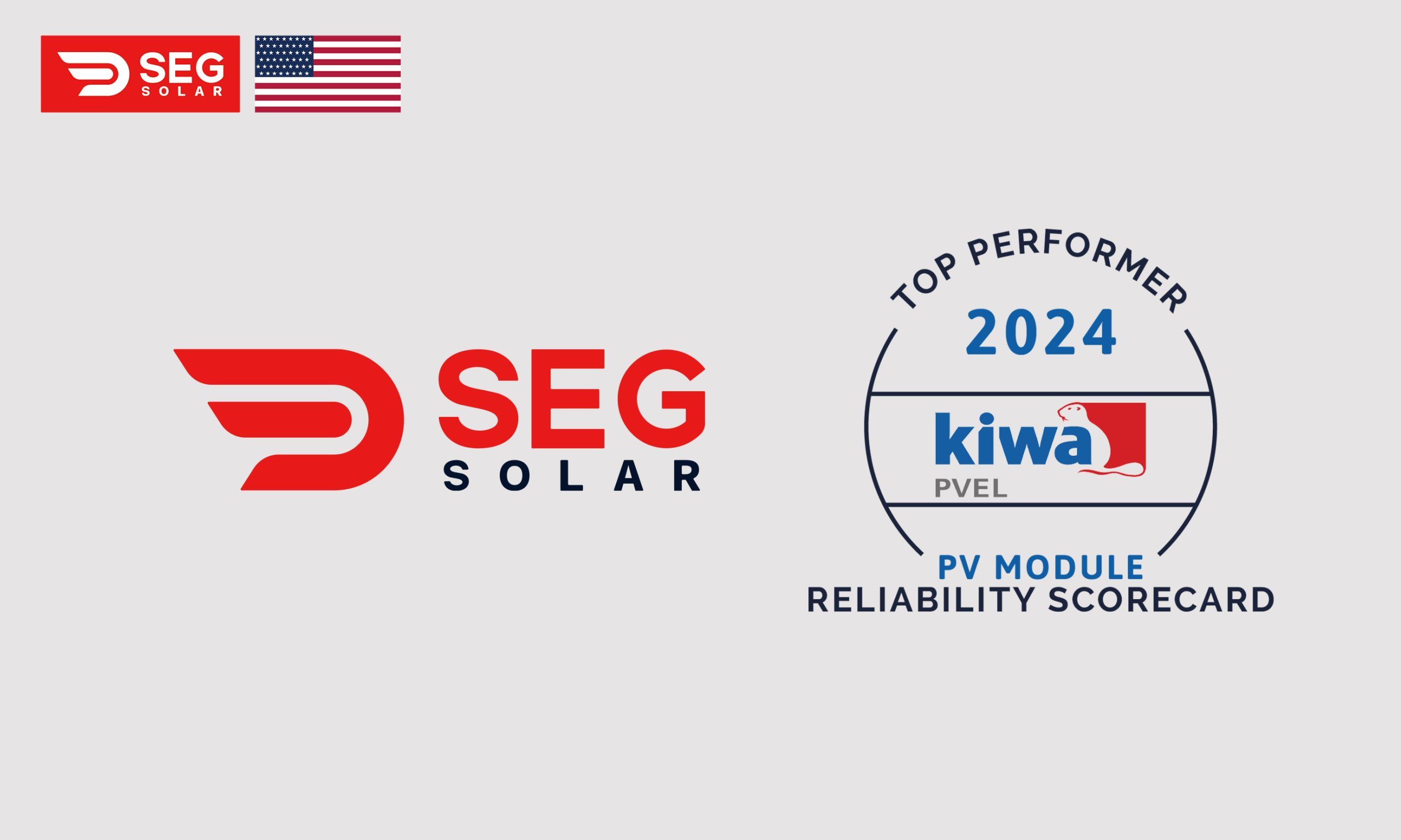 SEG Solar awarded "Top Performer" in 7 tests by Kiwa PVEL in 2024 PV ...