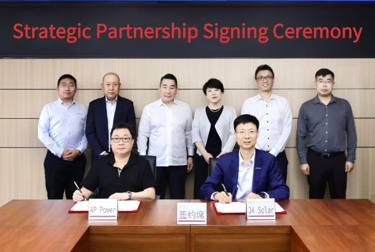 JA Solar and Advance Prime Power Corporation Form Strategic Partnership